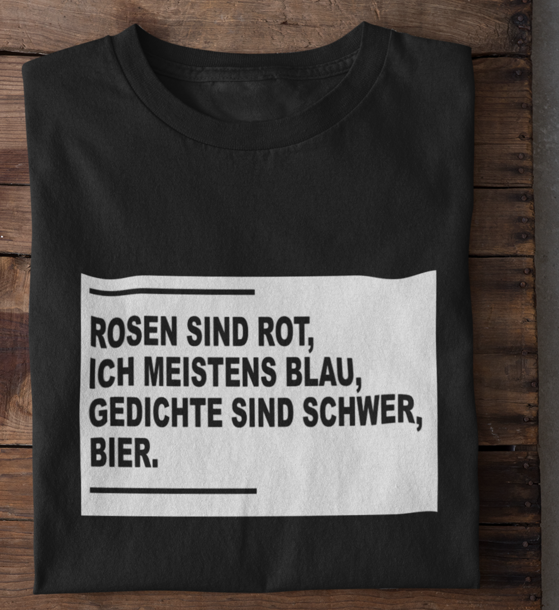 BIER GEDICHT | Lustiges Shirt für Bierliebhaber – Trinkfreundeclub